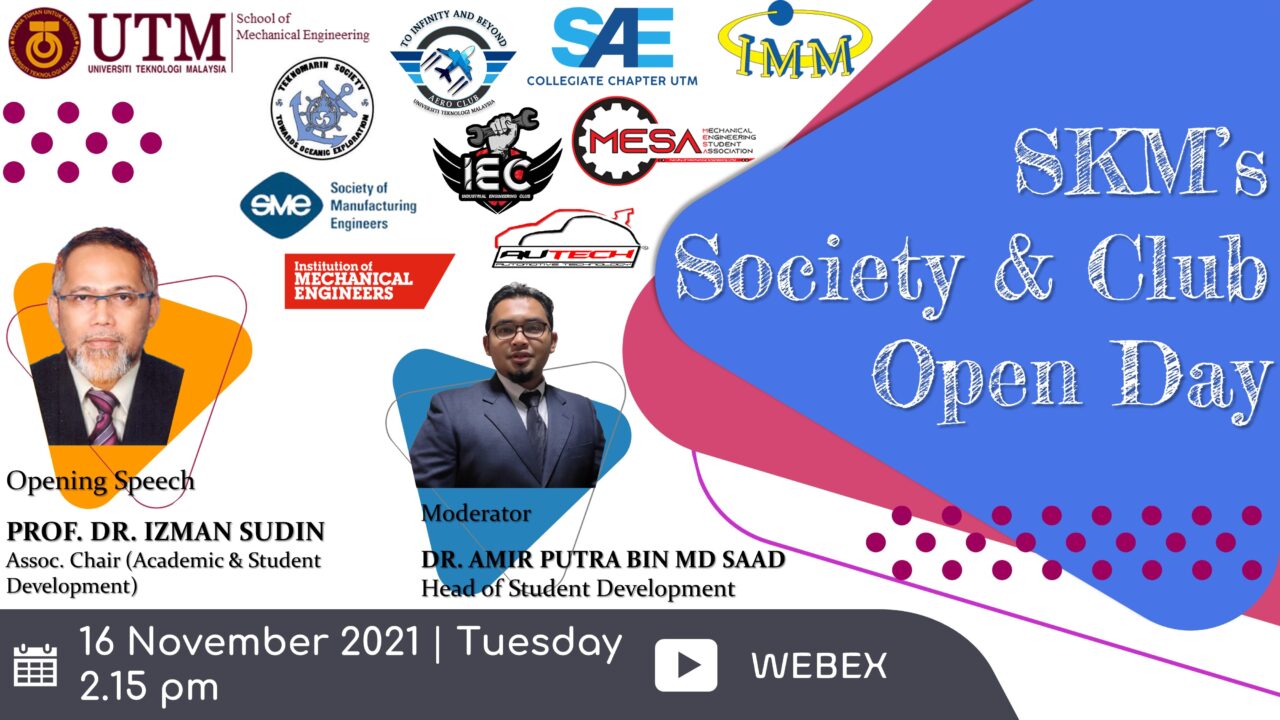 SKM’s Society & Club Open Day | Faculty of Mechanical Engineering